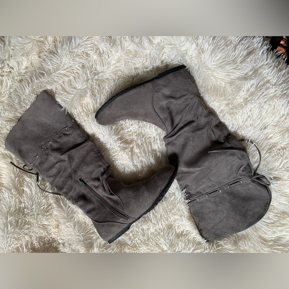 Rampage | Shoes | Rampage Grey Boots | Poshmark